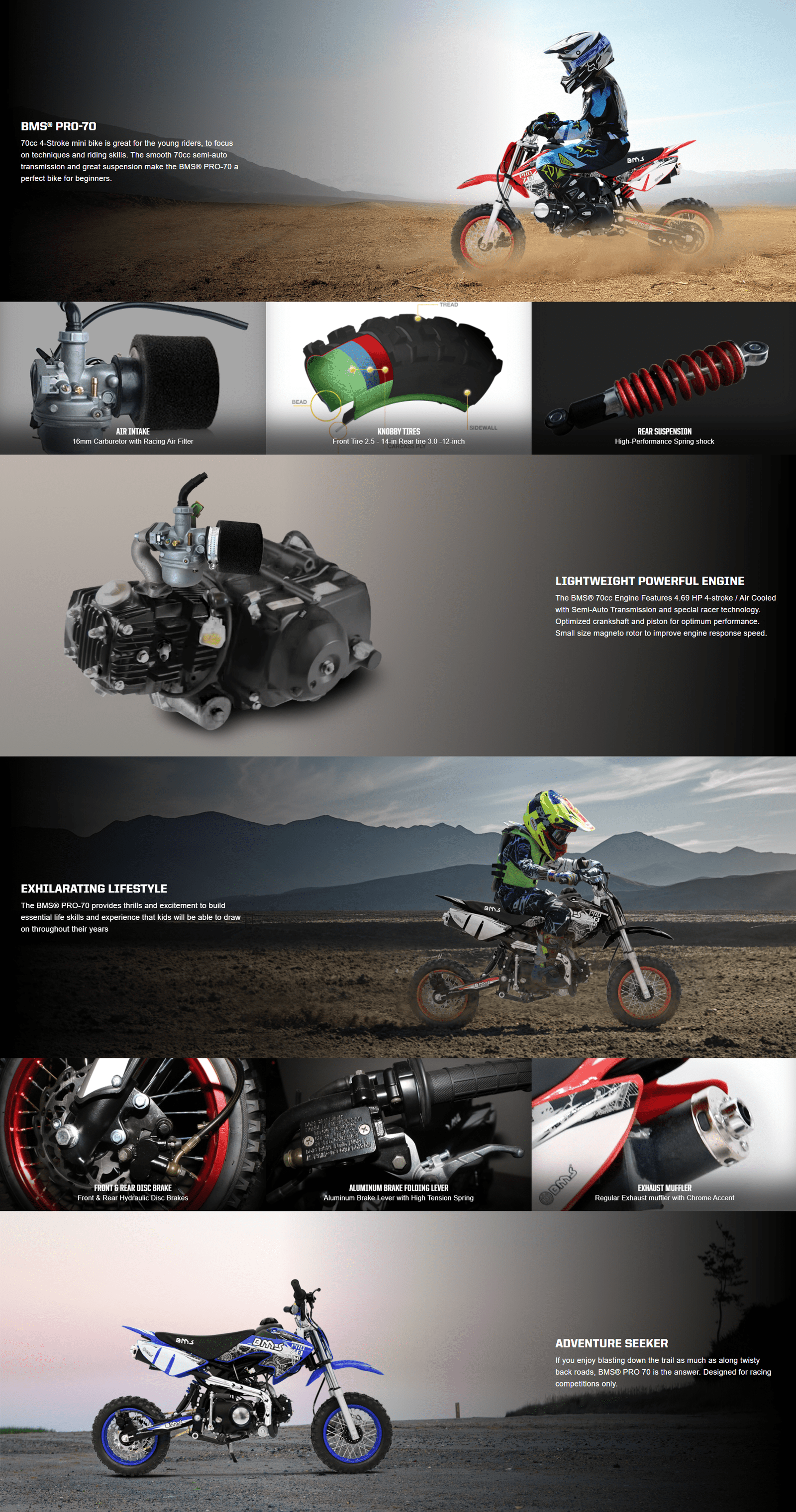 BMS PRO 70 SEMI - Scooteratvsales